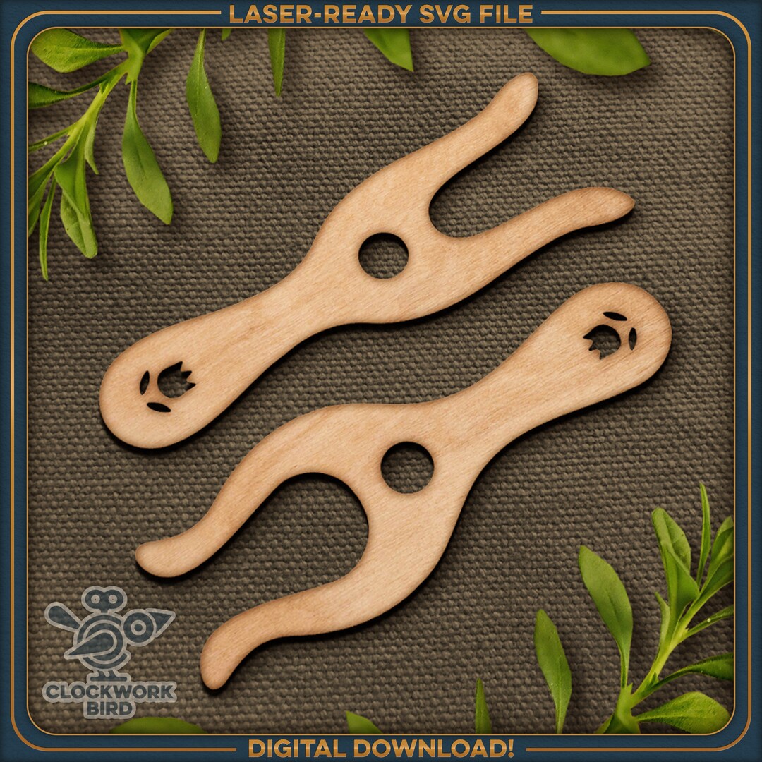 Medieval / Viking Style Knitting Fork, Lucet, Weaving Fork (2 Different ...