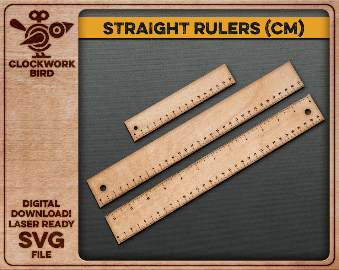 Accurate Straight Rulers EU / Metric Centimeters Unique - Etsy