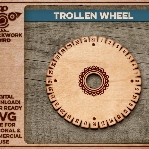 Trollen Wheel / Kumihimo Disc Unique Laser Cut File - Etsy
