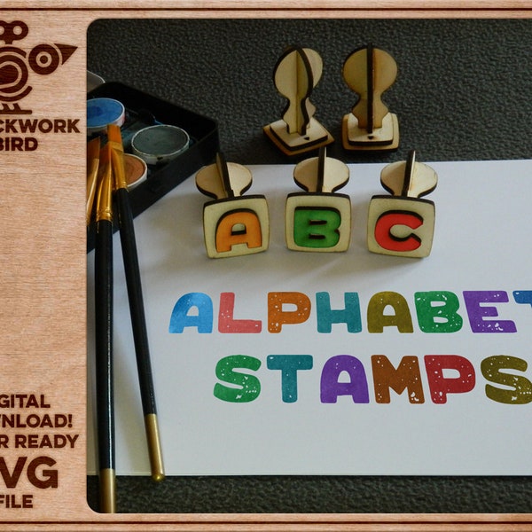 Alphabet Stamps - Etsy