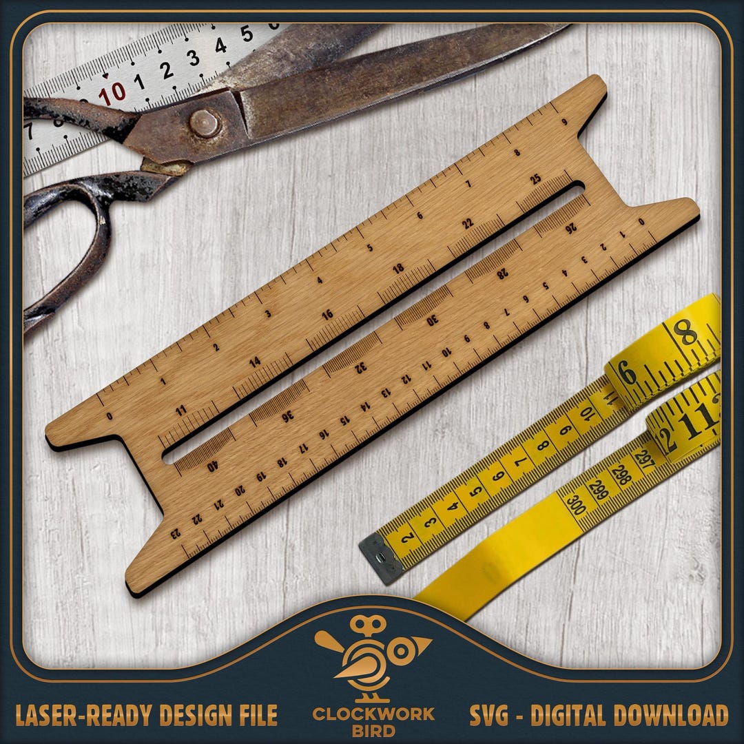 Cross Stitch Ruler SVG File - Cross Stitch Gauge, Shuttle / Bobbin ...