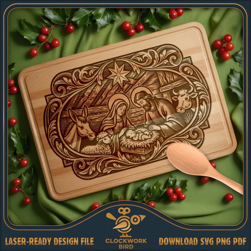 Nativity Board Svg - Etsy