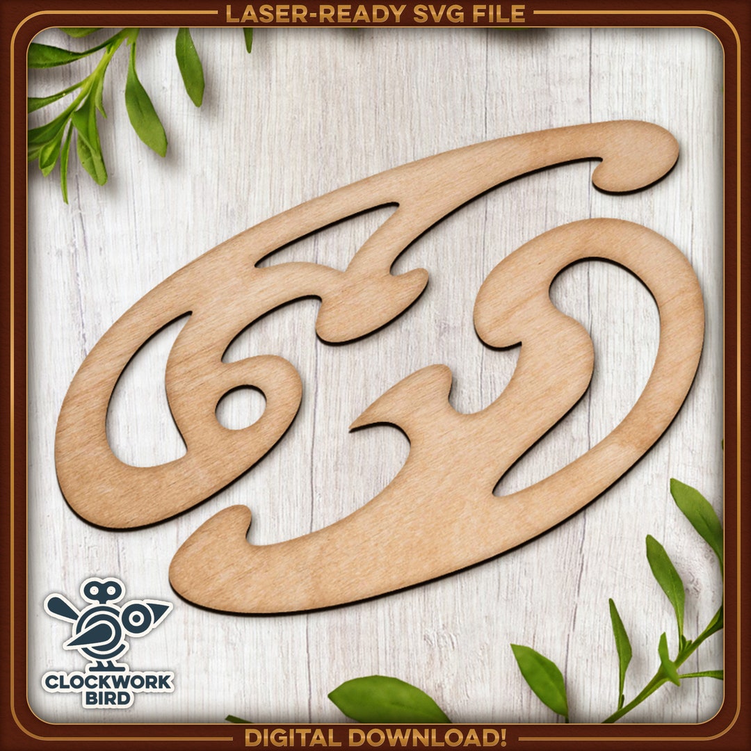 French Curve Rulers (2 Designs, Long) - Unique Laser Cut File - Etsy