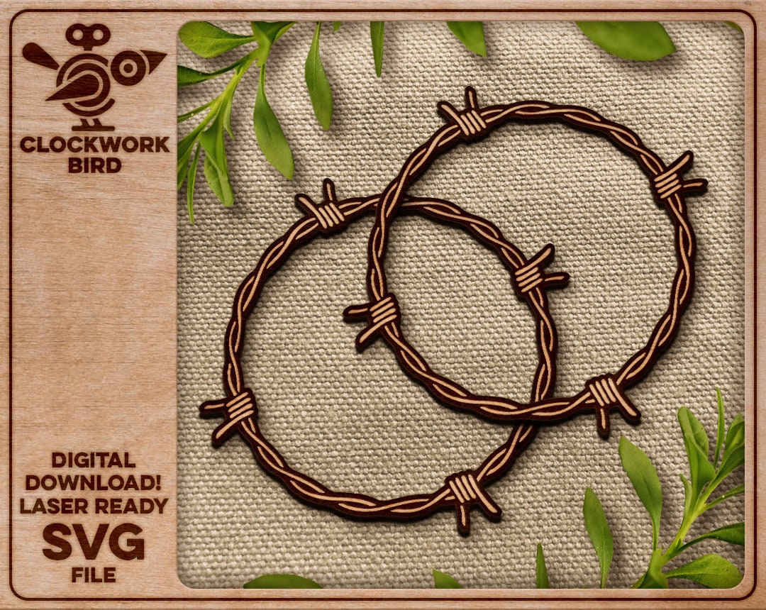 Barbed Wire Bracelet - Unique Laser Cut File - Etsy