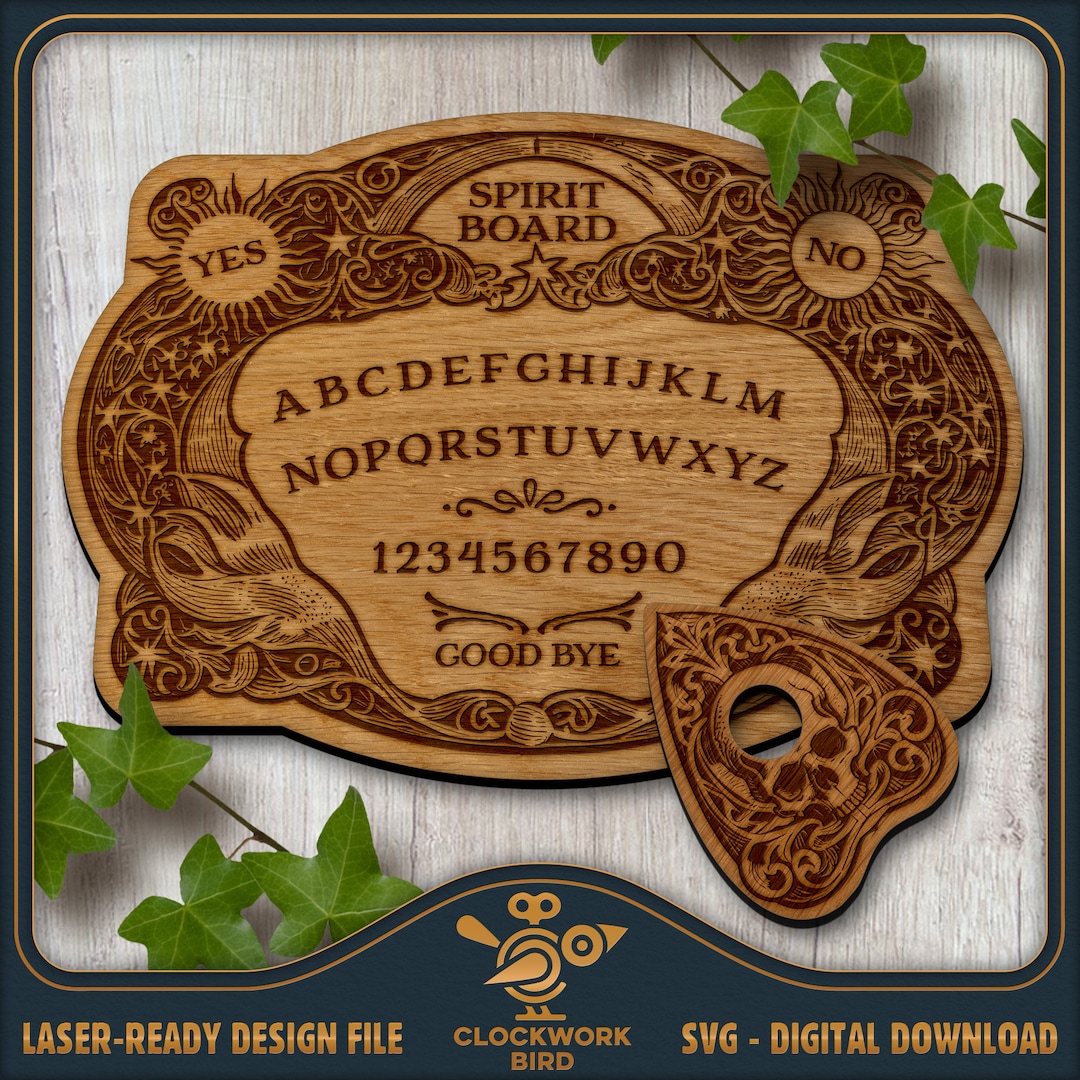 Spirit Board With Celestial Ornament - Halloween Spirit Talking Game ...