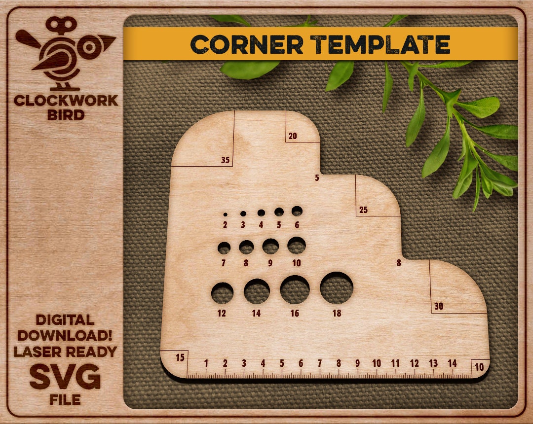 Rounded Corner Template / Guide for Crafters Unique Laser - Etsy