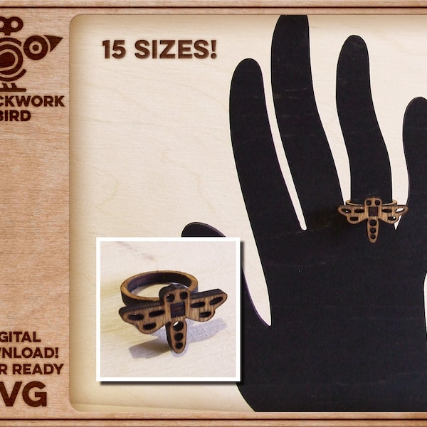 Laser Cut Ring - Etsy UK