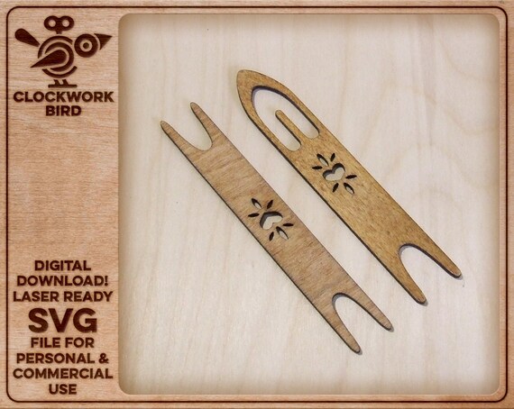 Medieval Style Weaving Shuttle and Netting Needle laser Ready | Etsy