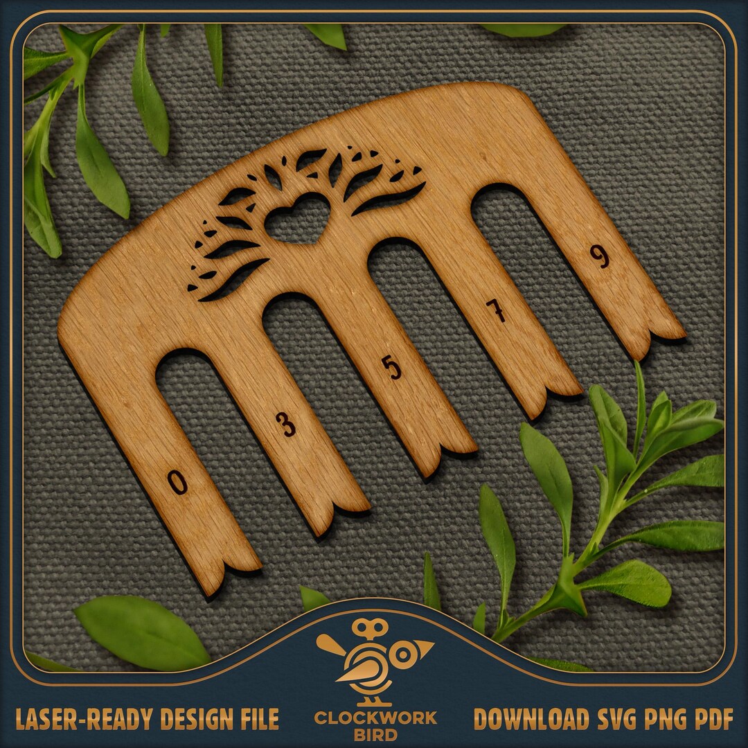 Tassel Maker Tool / Pompom Comb - SVG Laser File for Cutting and ...