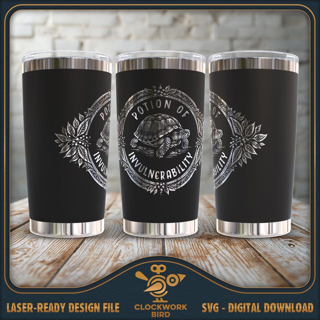 Potion of Invulnerability Tumbler Wrap SVG Laser File - Fantasy ...
