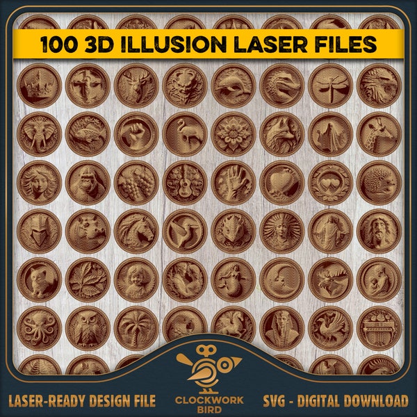 3d Illusion Laser Files - Etsy