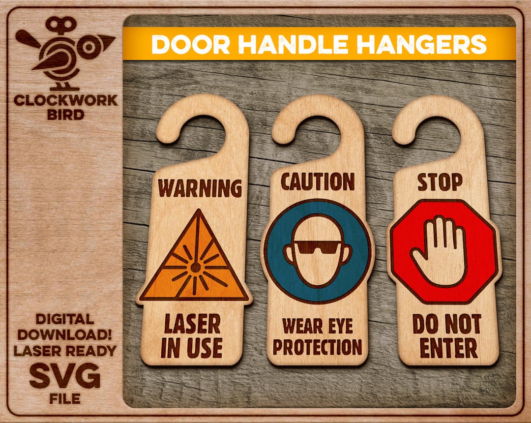 Door Handle Hangers for Laser Cutters - Etsy