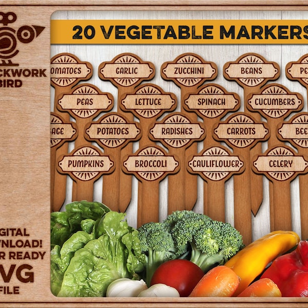 Vegetable Stakes - Etsy