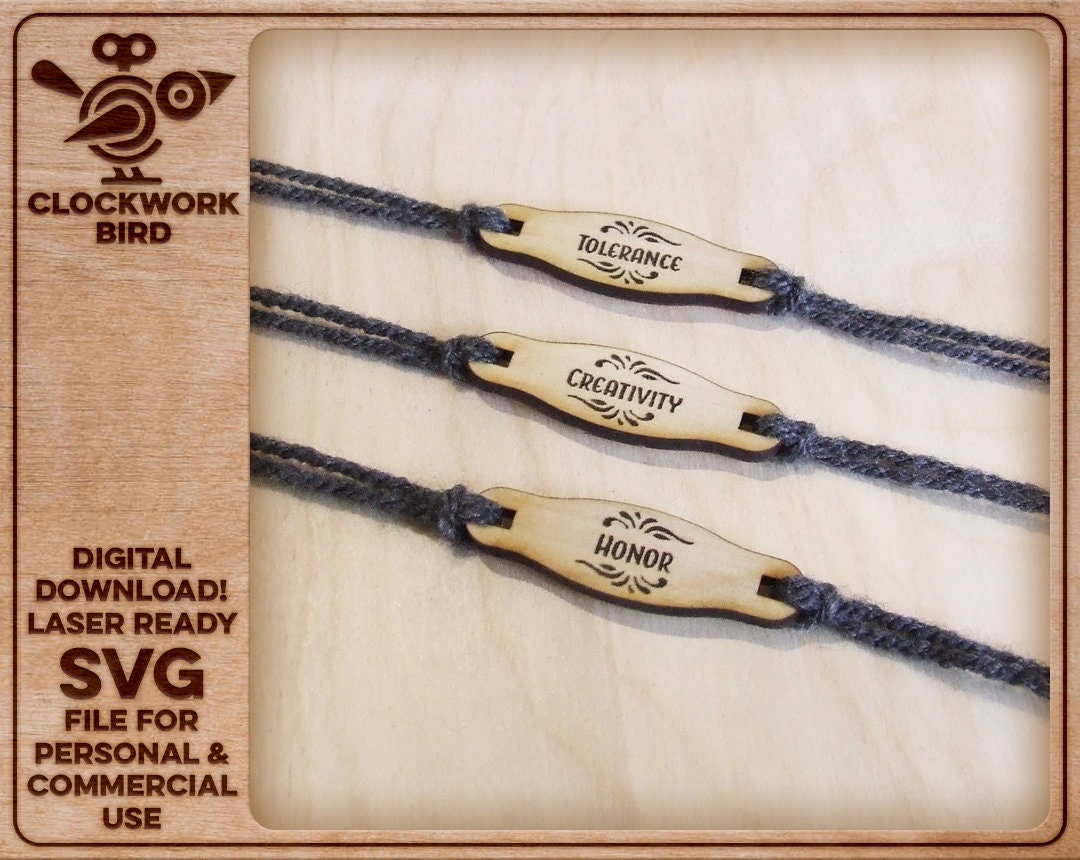 100 Virtues - 100 Bracelet Designs - Unique Laser Cut Jewelry File ...