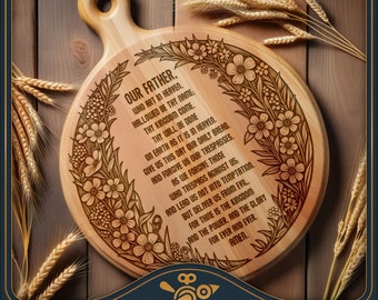 Kitchen Prayer Cutting Board SVG: Laser Engraved Charcuterie Design ...