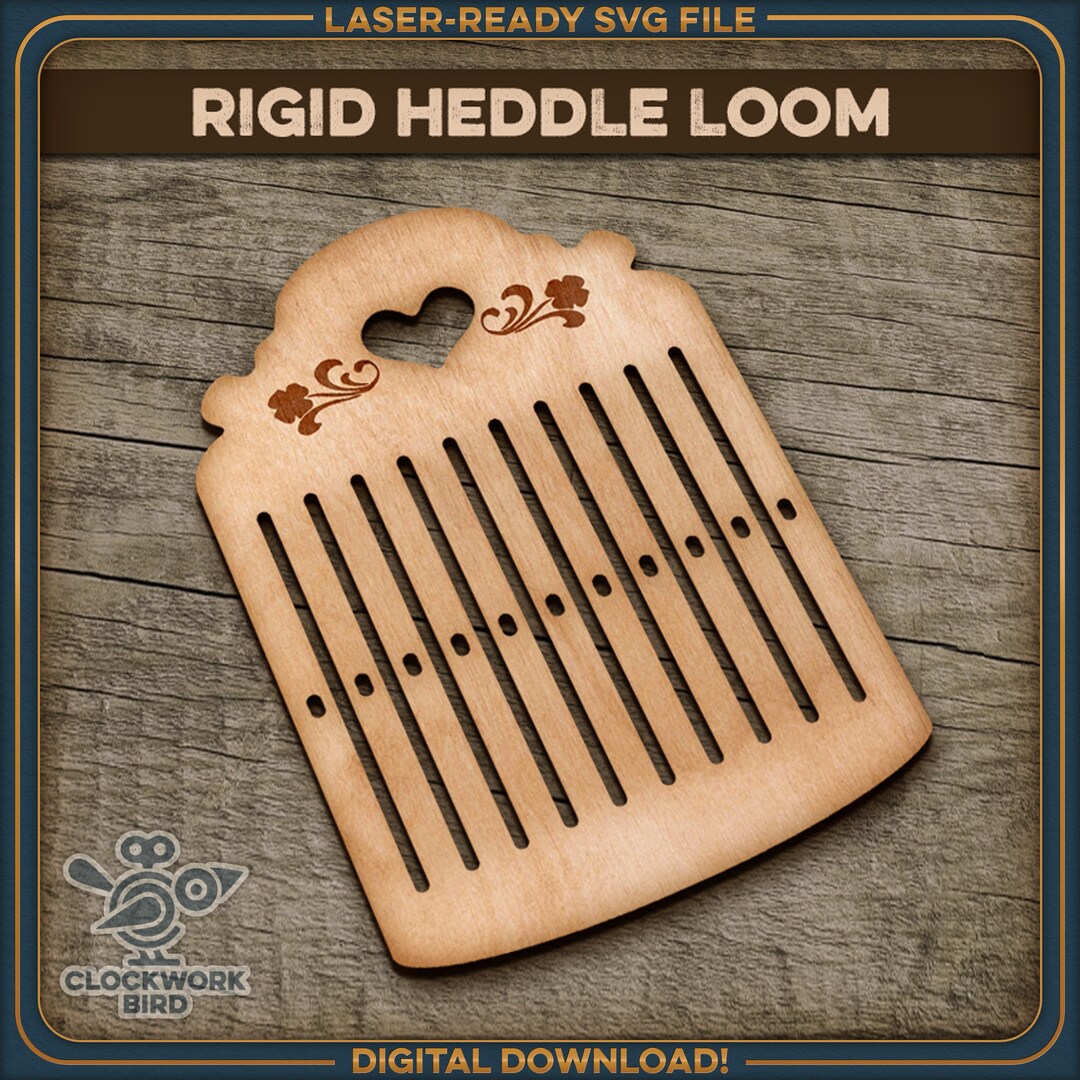 Medieval Style Rigid Heddle Loom (tape Loom) With Floral Ornament ...