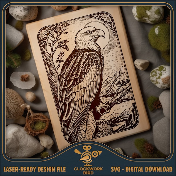 Engraving File Eagle - Etsy