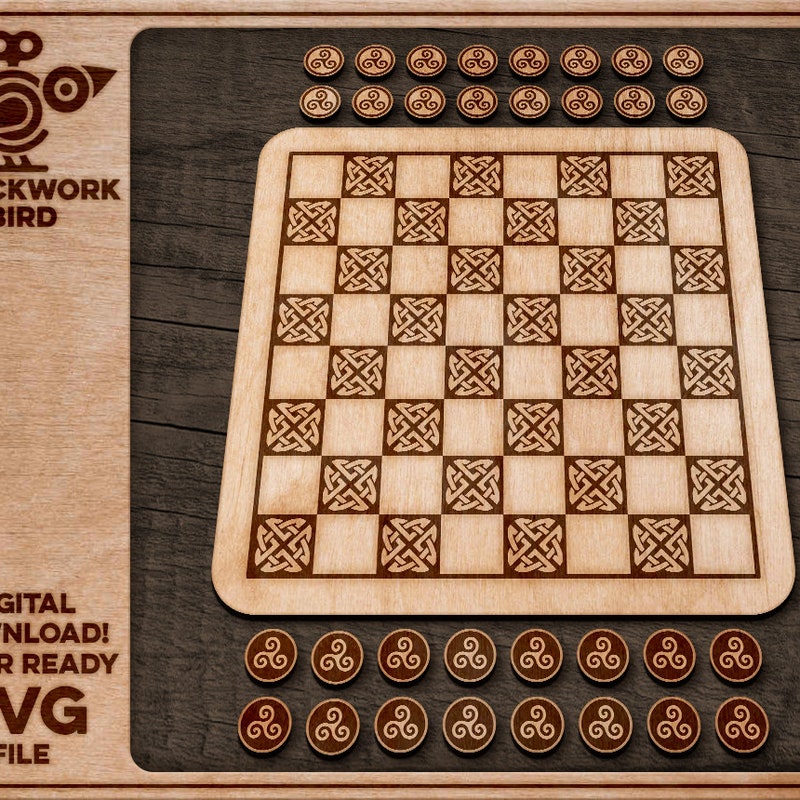 Checkers Game Game Table - Etsy