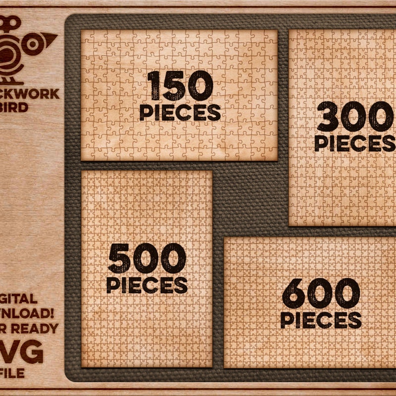 Puzzle Template - Etsy