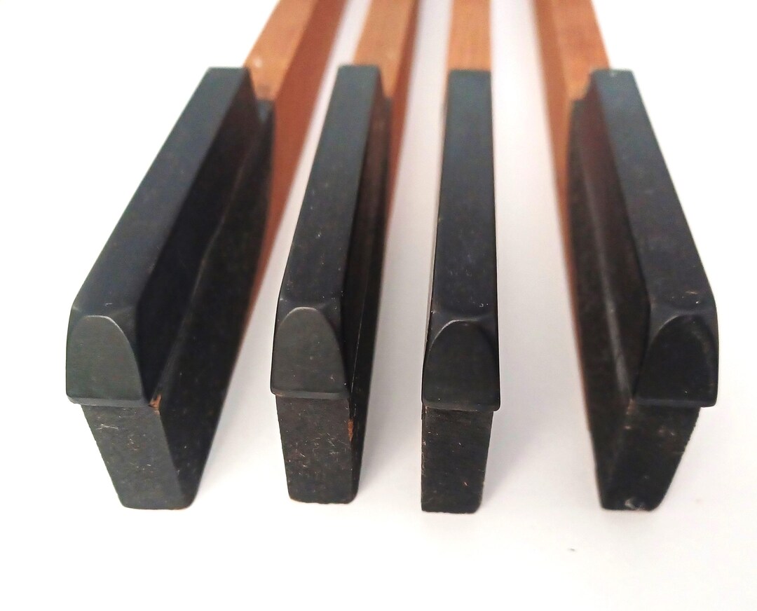 Lot of 4 Black Sharps Flats Antique Piano Keys From a Julius Bauer ...