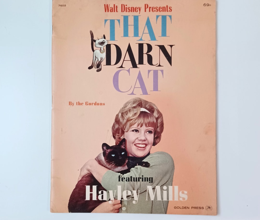 That Darn Cat Movie Book Walt Disney by the Gordons 1965 - Etsy
