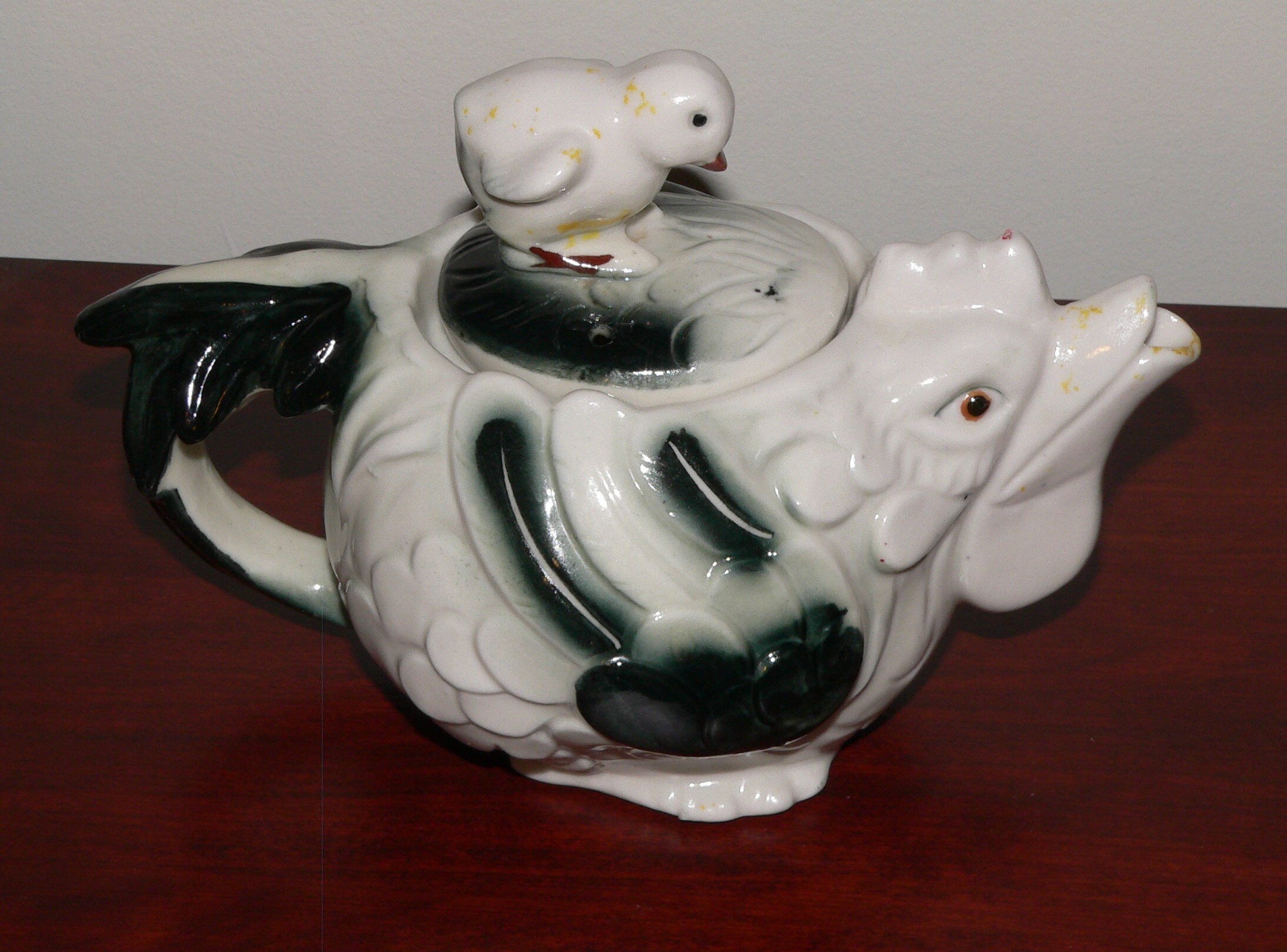 Vintage Hen or Rooster Pitcher or Teapot With Chick Lid Japan - Etsy