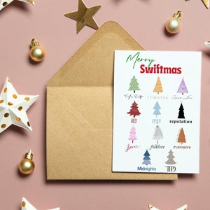 Eras Christmas Card Printable Merry Swiftmas Christmas Cards Digital ...