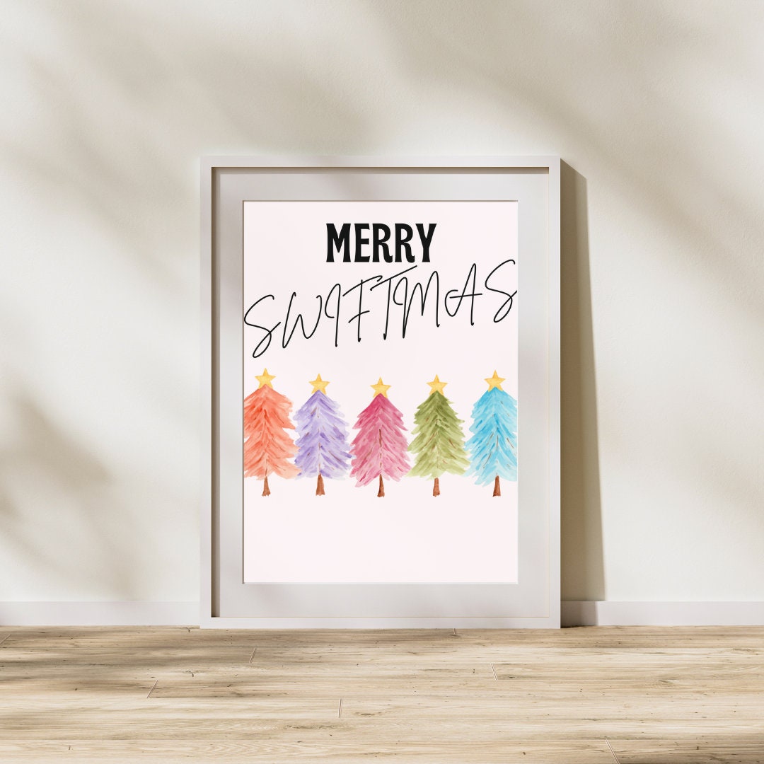 Swiftie Christmas Prints | Swiftie Holiday Posters | Swiftmas Decor ...