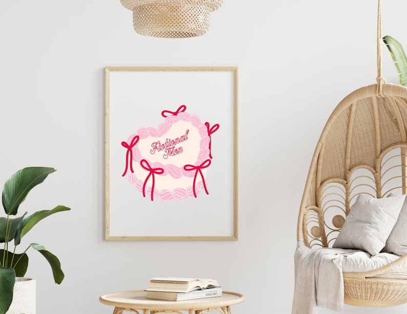 Fictional Men Wall Art Bookish Wall Art Reader Poster Library Aesthetic ...