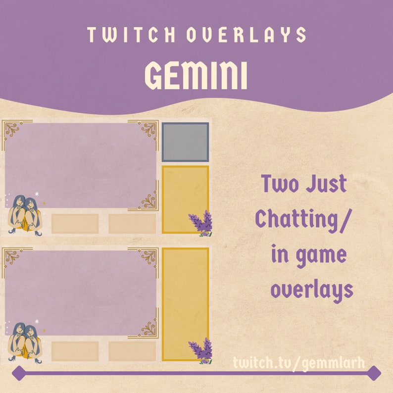 GEMINI - Twitch Overlay (zodiac Series) - Etsy