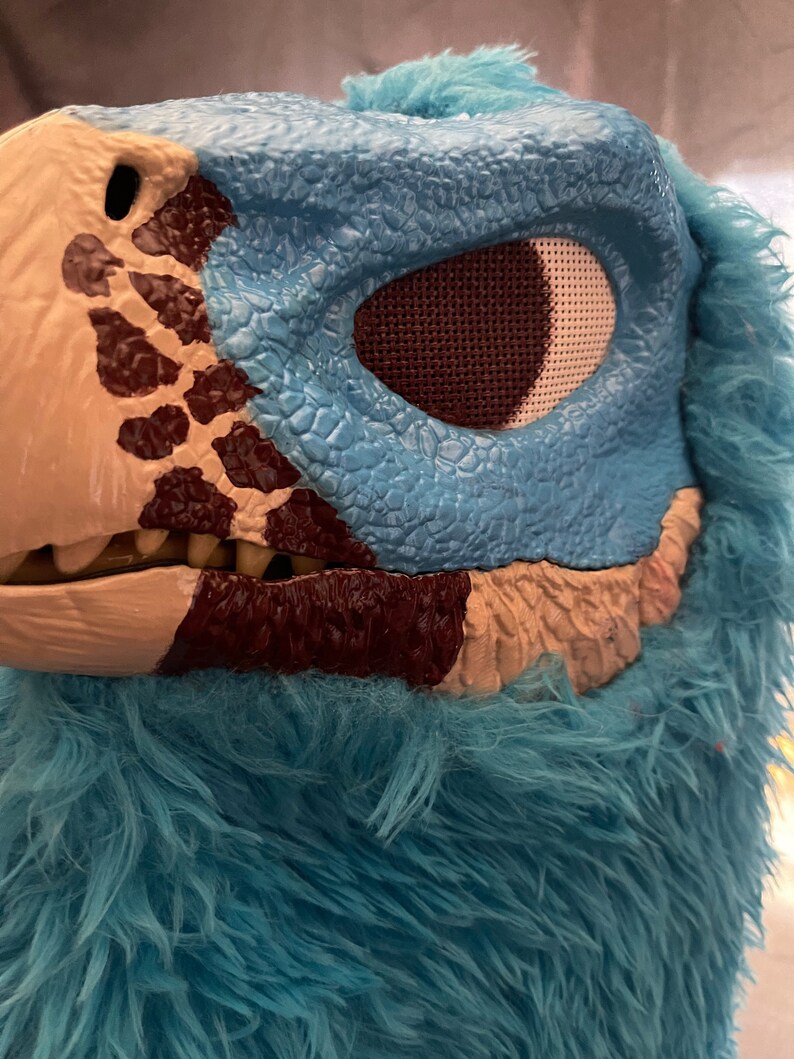 Cookie Monster Dino Mask - Etsy