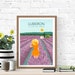 Provence Luberon Lavender - Art Print - Illustration - Travel Poster ...