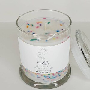 Funfetti Cake Soy Candle, Scented Candles, Scented Soy Candle, Handmade ...