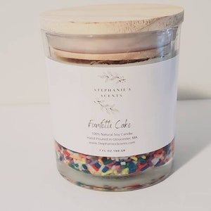 Funfetti Cake Soy Candle Scented Candles Scented Soy Candle | Etsy