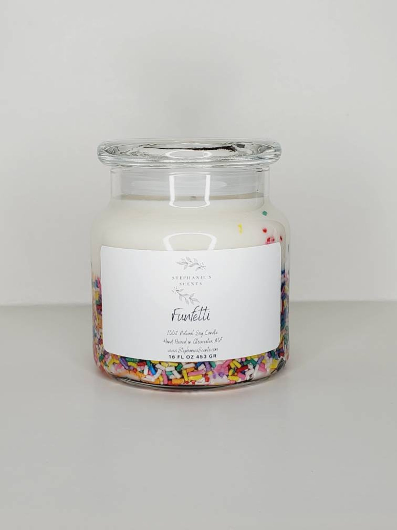 Funfetti Cake Soy Candle Scented Candles Scented Soy Candle - Etsy