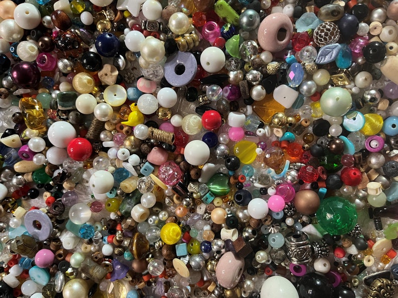 50 Miscellaneous Beads Random Selection Cleaned New Used - Etsy