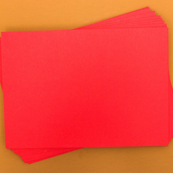 Red Card Stock - Etsy