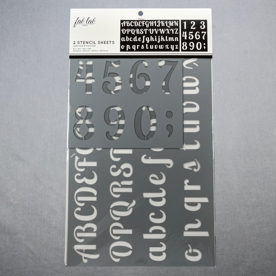 Letters & Numbers Stencil Set - Etsy