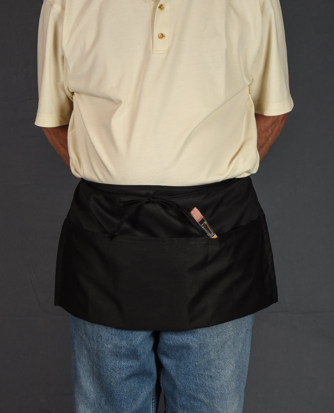 Three Pocket Waist Apron - Available in Black and Khaki - Etsy