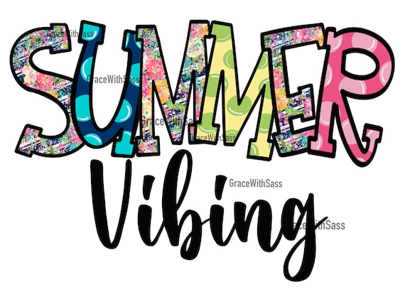Summer Vibing Summer Vibes Summer Vibes PNG Summer PNG | Etsy