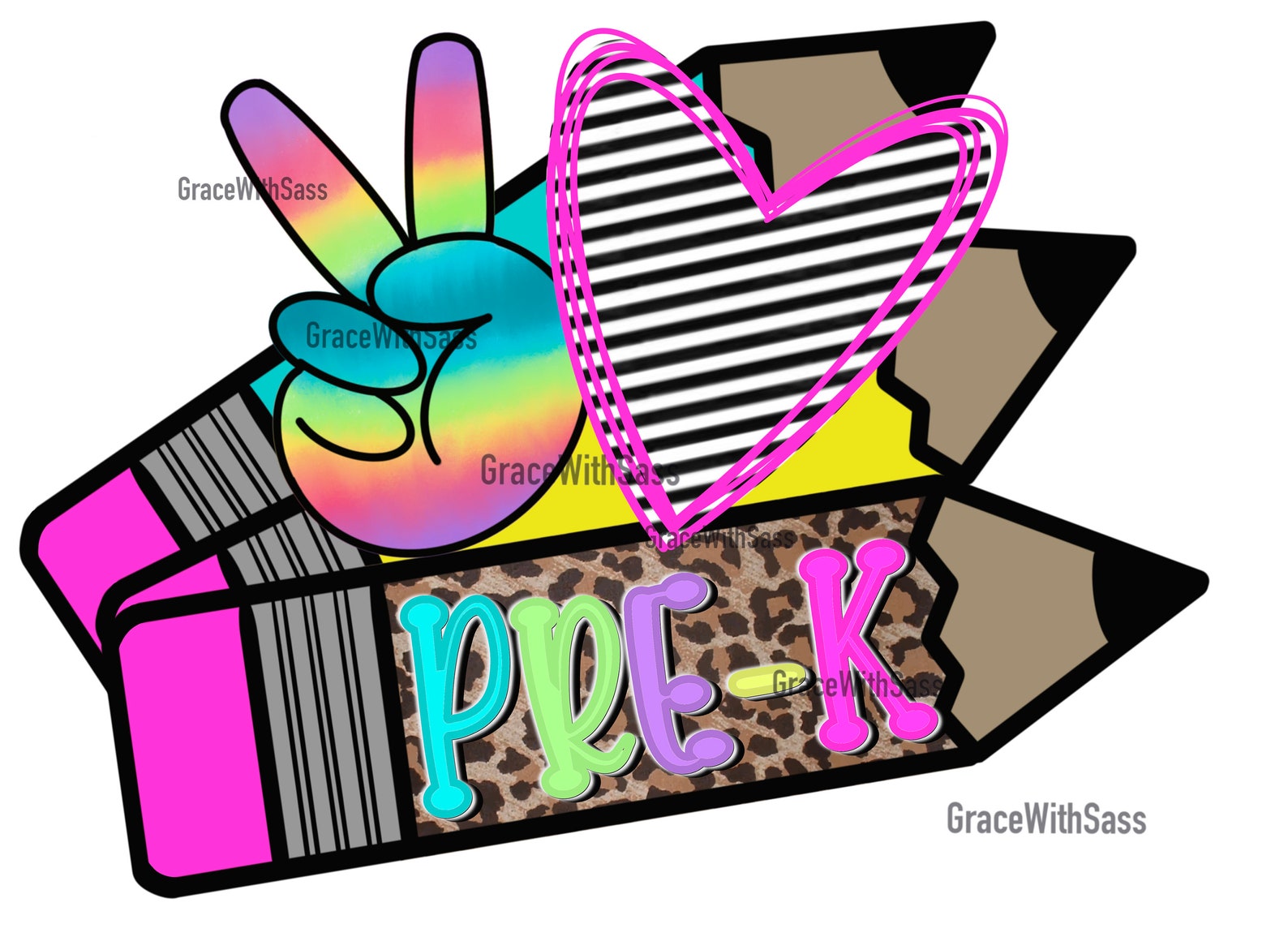 Peace Love Pre-k, School PNG, Back to School, Pre-k PNG, Pre ...