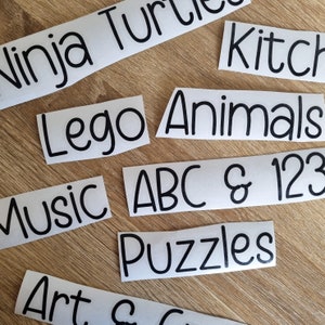 Play Room Storage Labels Organise and Beautify Your Childrens Play Room ...