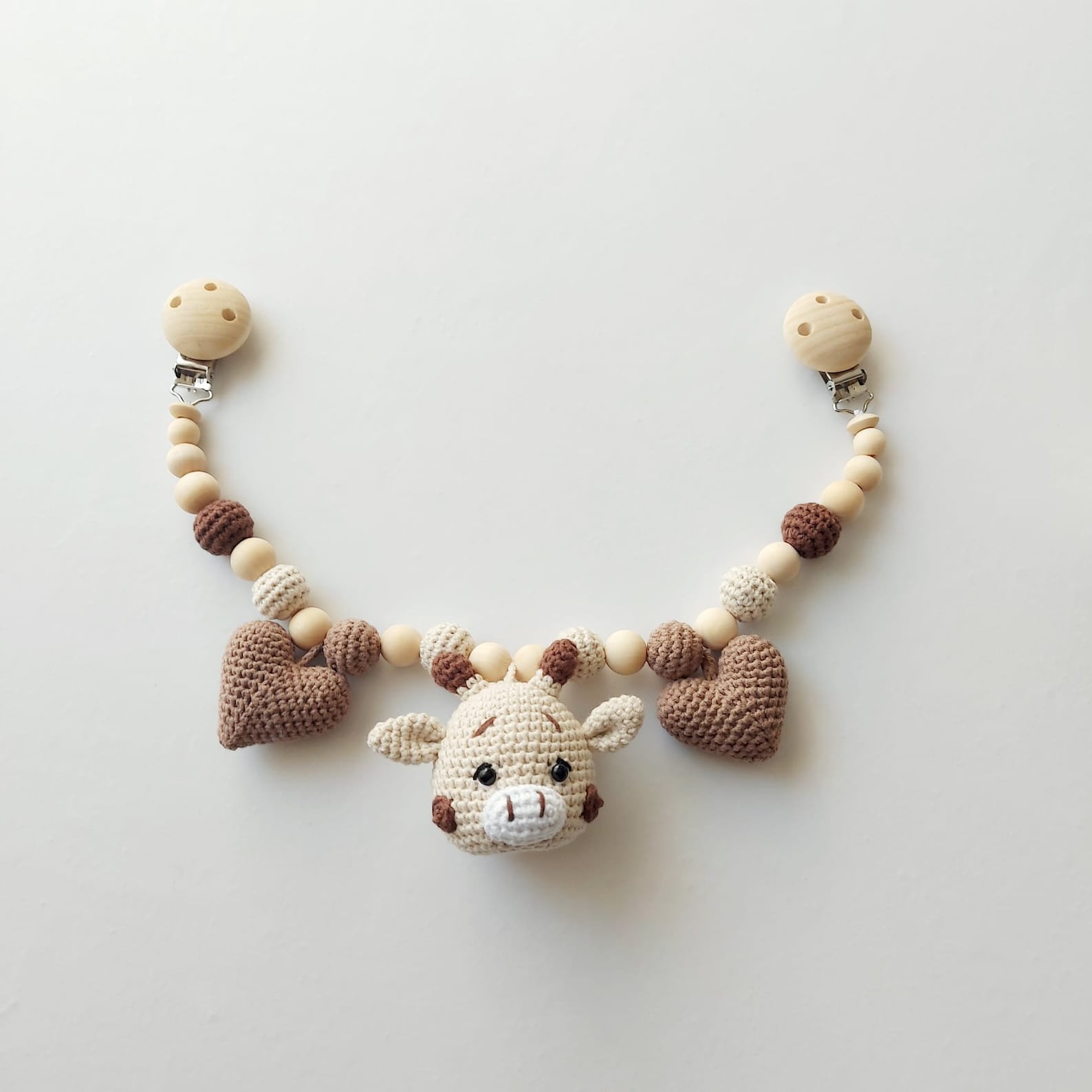 Giraffe Set Consisting of Stroller Chain, Cuddly Toy, Maxi-cosi Chain ...