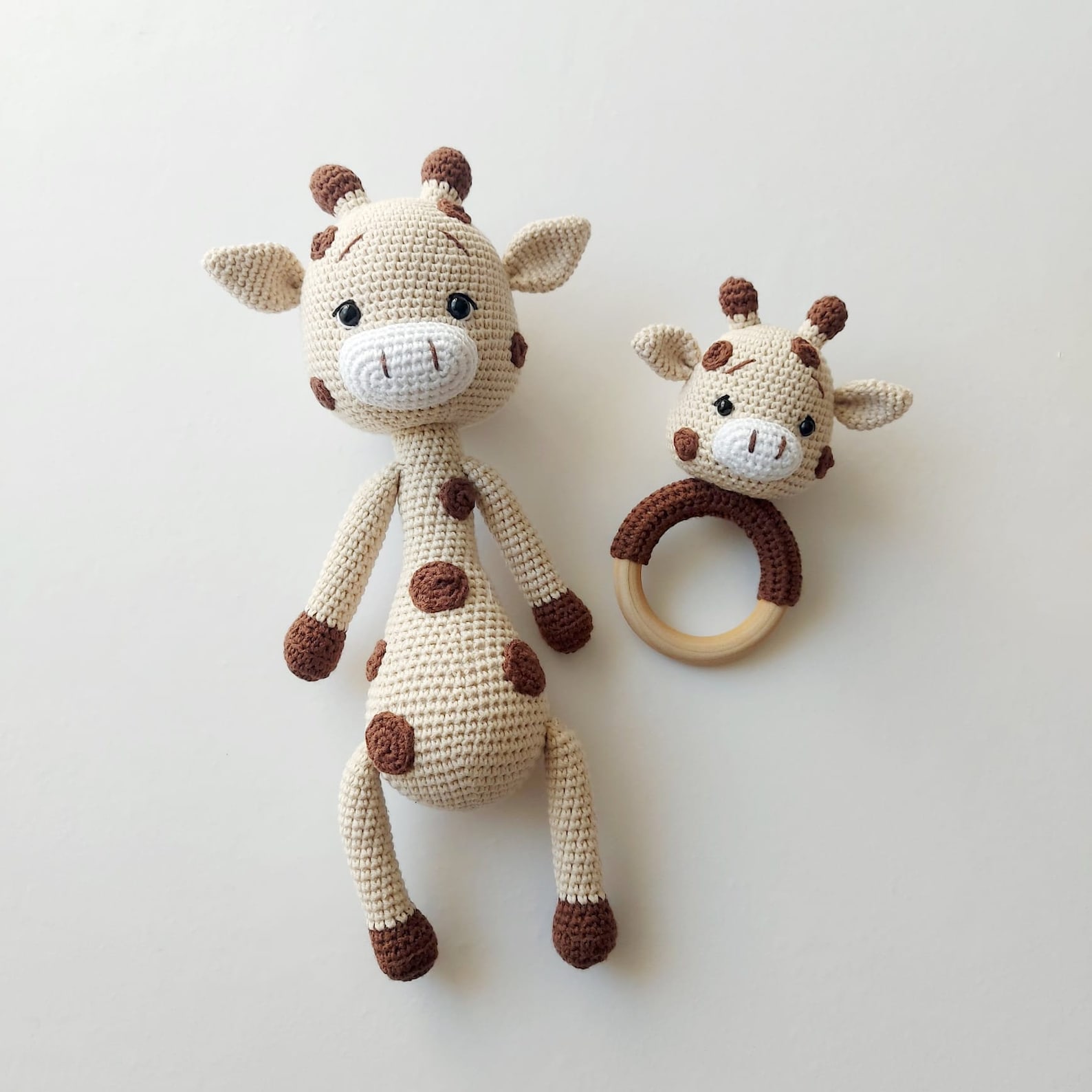 Giraffe Set Consisting of Stroller Chain, Cuddly Toy, Maxi-cosi Chain ...