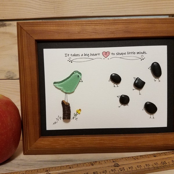 Teacher Pebble Art - Etsy