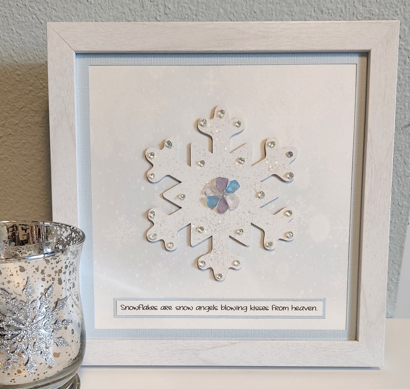 Snowflake Sea Glass - Friends Are Flakes - Flakes Are Butterflies ...