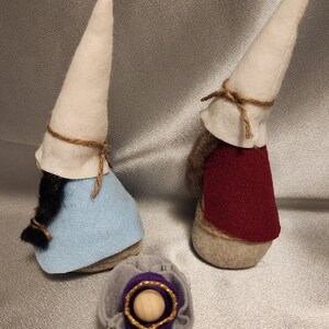 Gnome Nativity - Mary, Joseph and Jesus - Holiday Fun - Christmas - Etsy