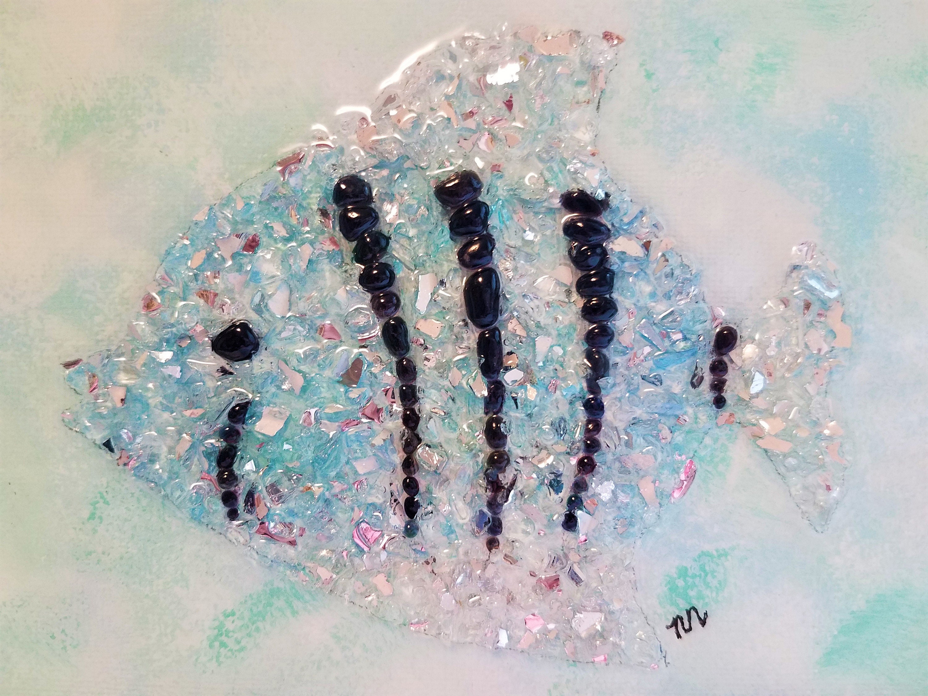 Crushed Glass Sea Life Sea Life Collection Angelfish - Etsy