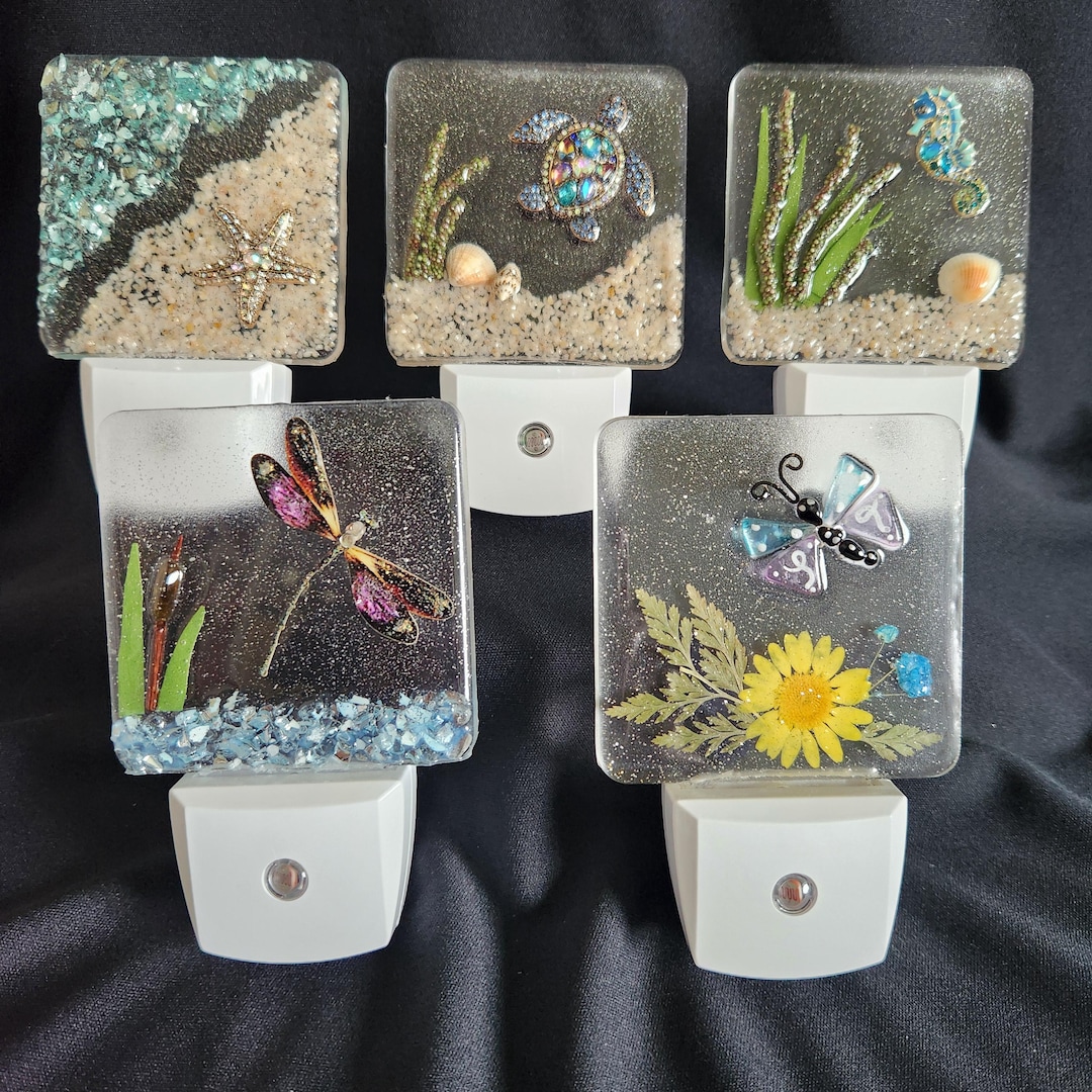 LED Night Light, Beautiful Resin Night Light, Birthday Gift ...