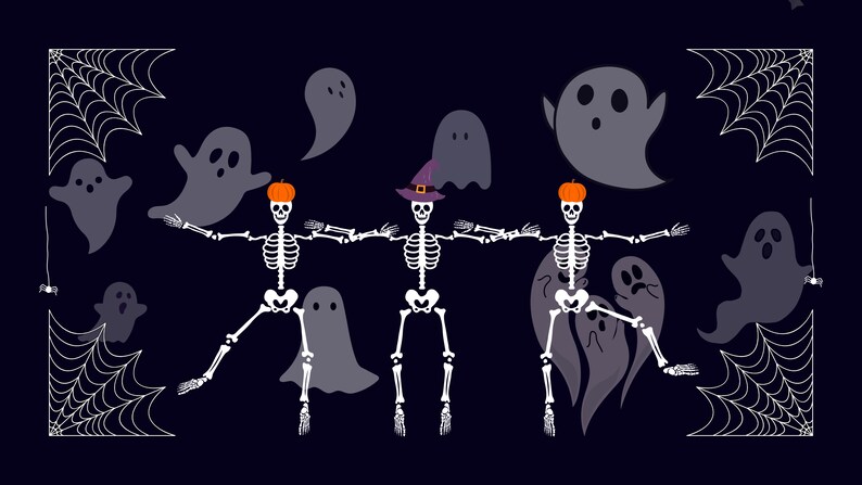 Spooky Dance Party - Wallpaper - Etsy